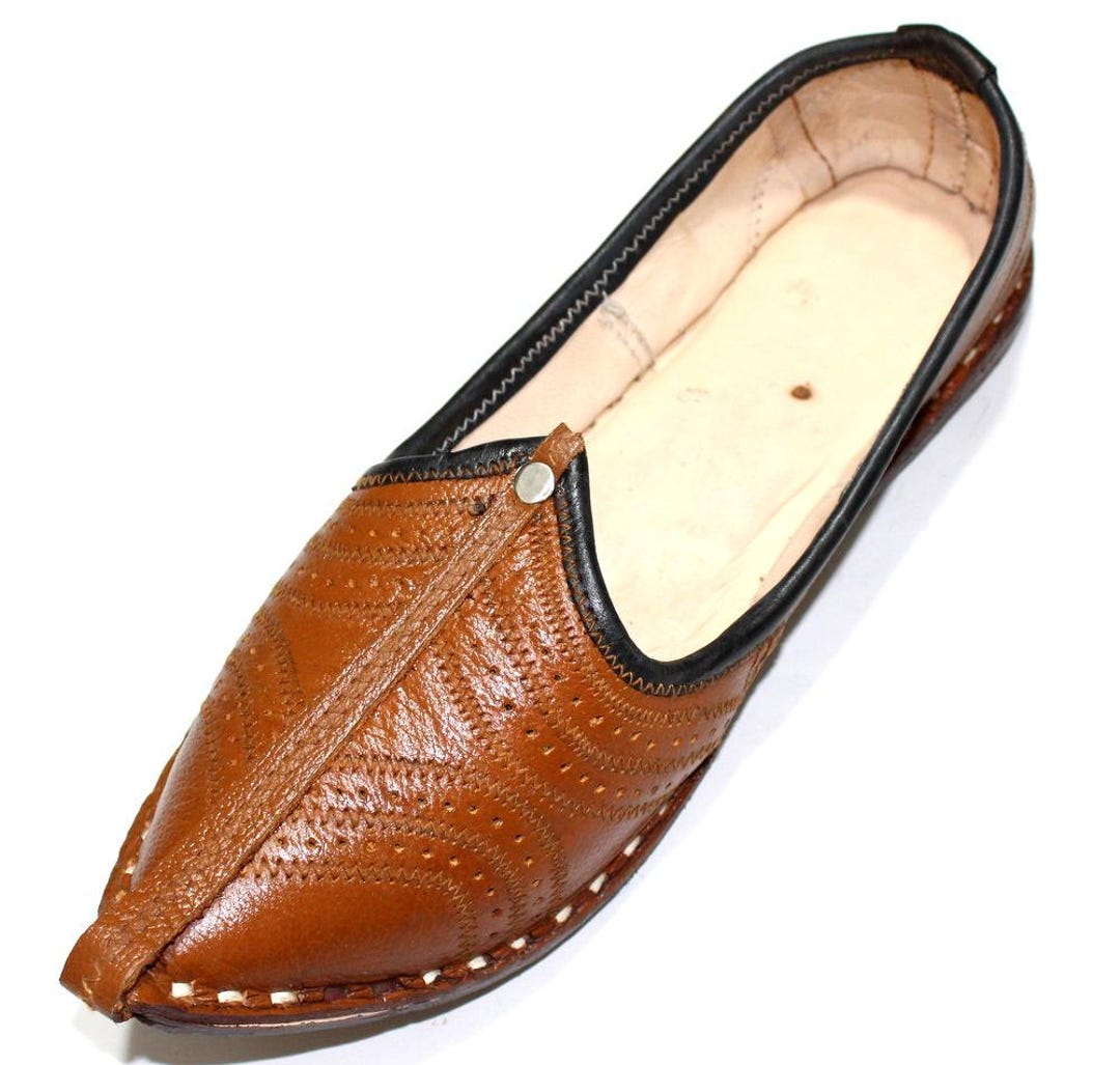 Handmade Leather Men's Mojari: Traditional Indian Wedding Shoes - Etsy