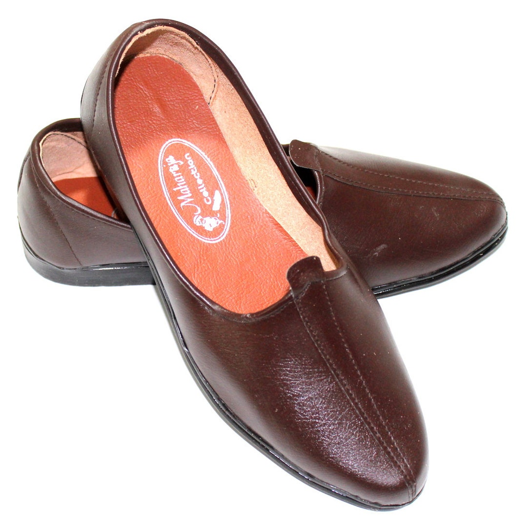 Handmade Leather Mojari Shoes: Men's Traditional Jutti - Etsy