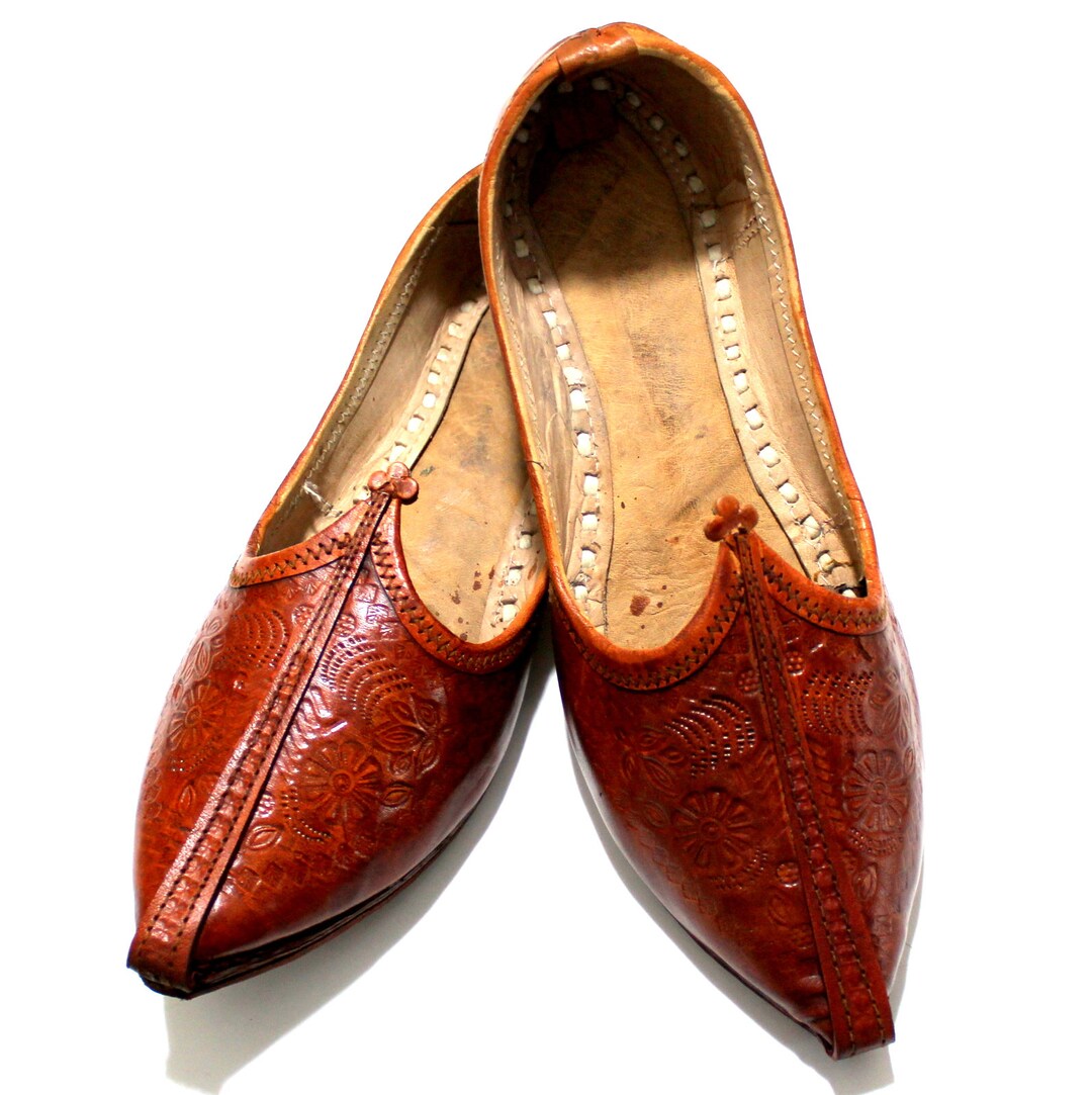 Men's Leather Mojari Shoes: Indian Wedding Jutti - Etsy