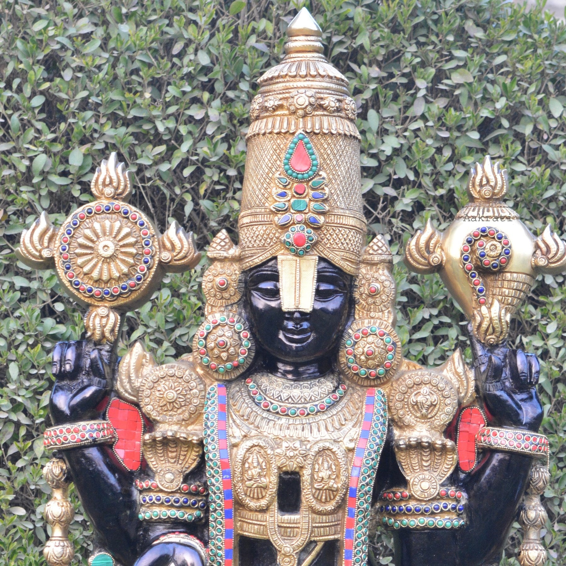 Lord Tirupati Balaji Large Statue With Stonewok 47 Inch, Shree ...