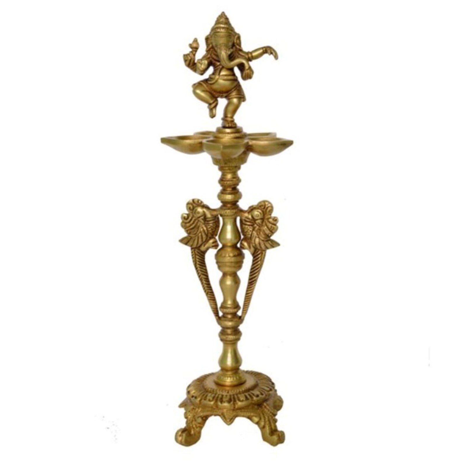 Decorative Oil Lamp With Dancing Ganesha on Top Table Decor Home Decor ...