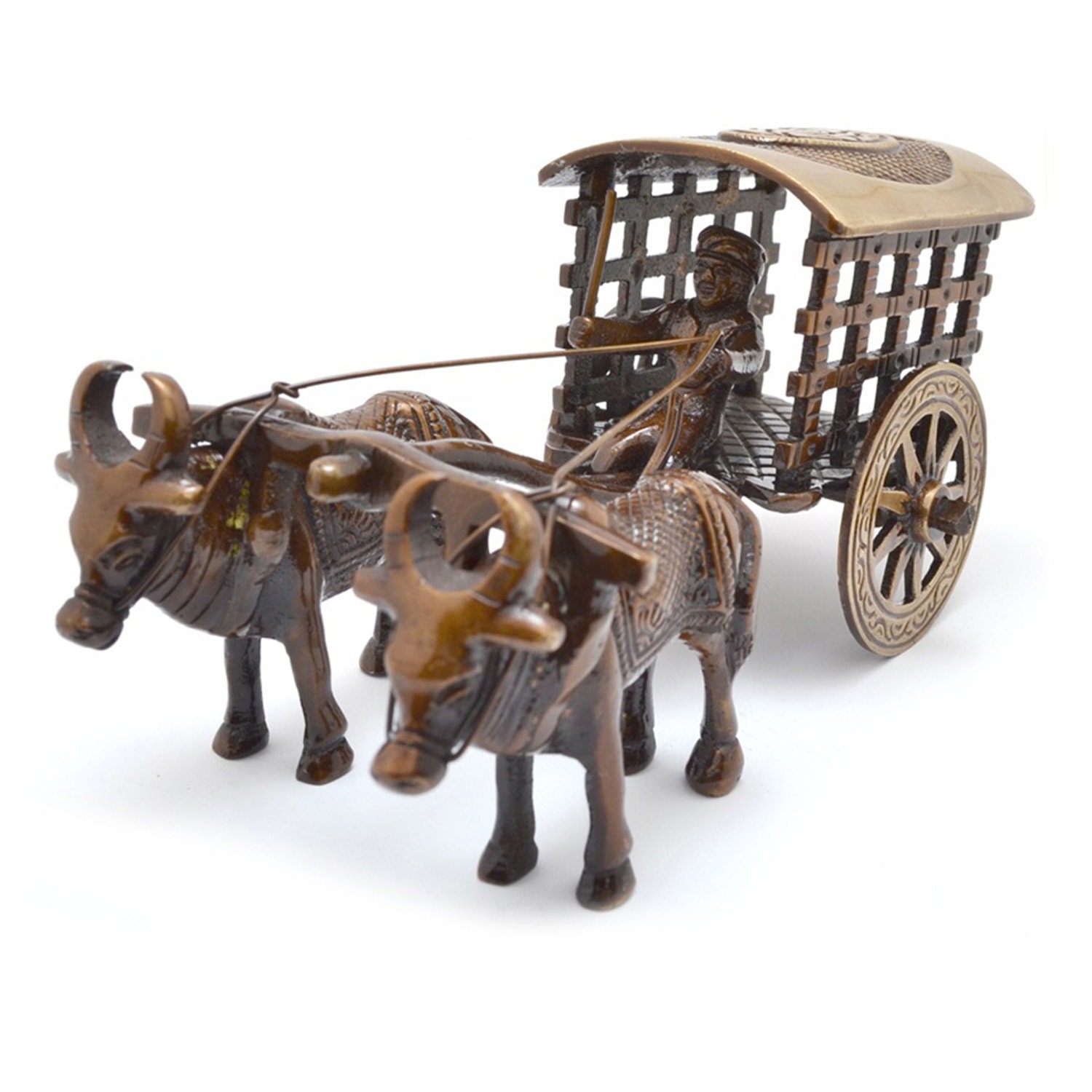Bull Cart Unique for Decoration Brown Look Indian Handmade - Etsy