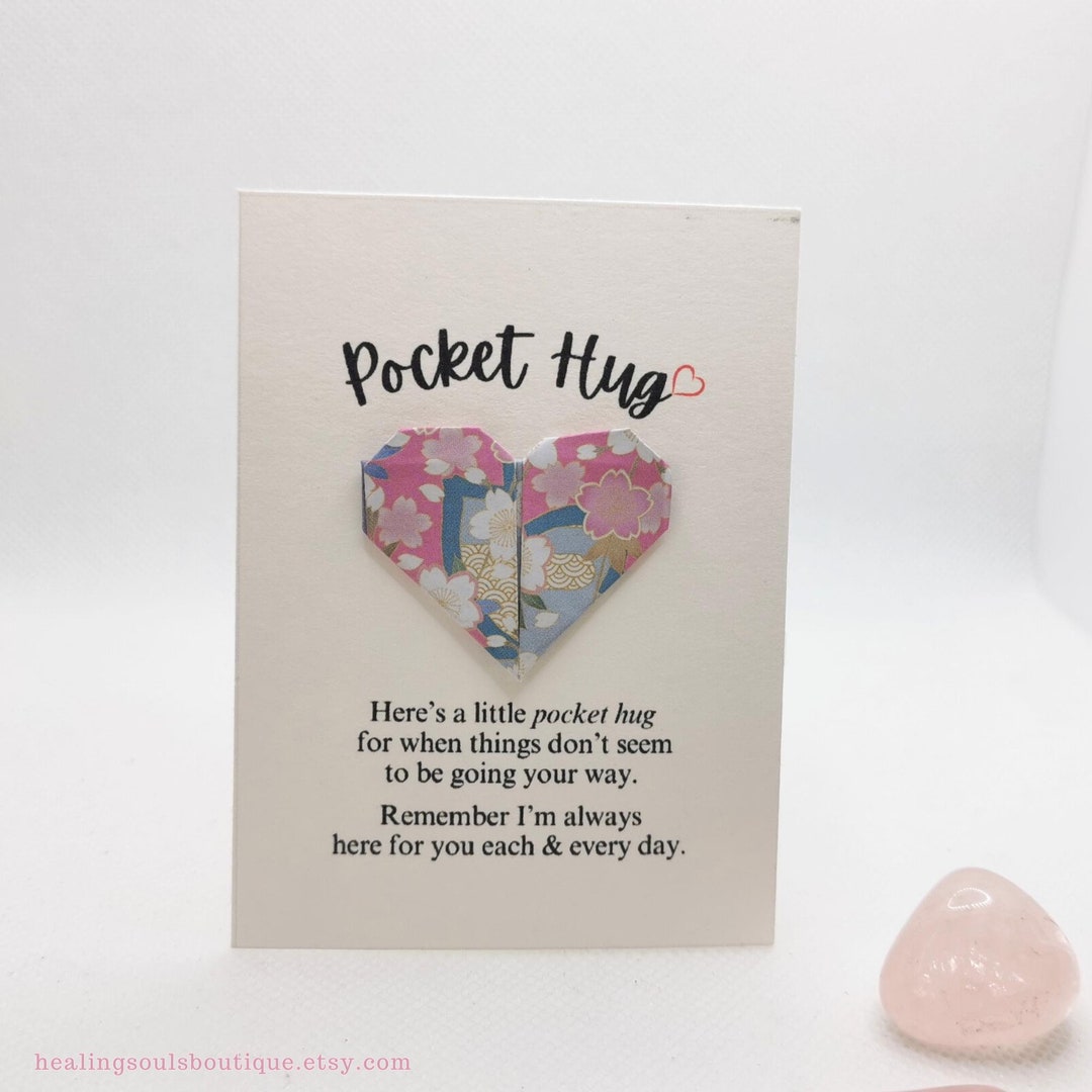 Pocket Hug Heart, Keepsake, Encouragement Gift, Motivational Gift ...