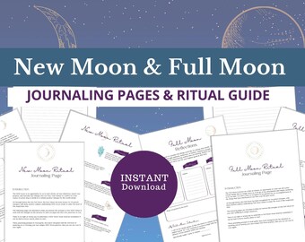 New Moon Ritual Worksheet - Etsy