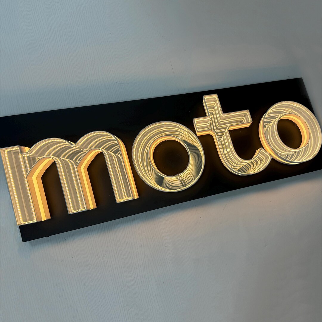 Infinity Mirror Channel Letters, Infinity Mirror Logo Sign, Custom LED ...