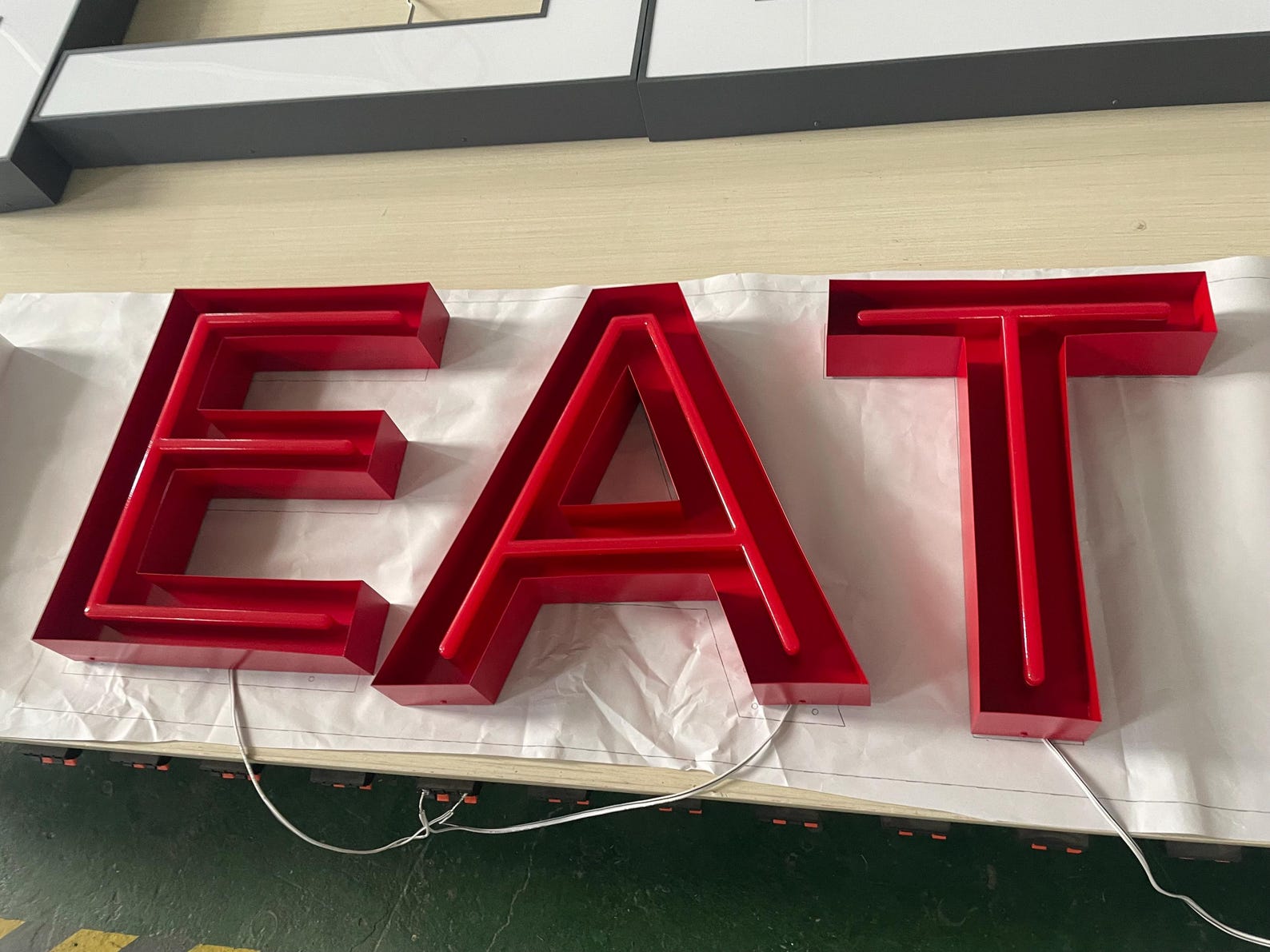 Business Sign Metal Open Face Channel Letters, Building Wall Outdoor ...