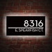 LED House Numbers, Solar Powered Address Sign, Light up House Number ...