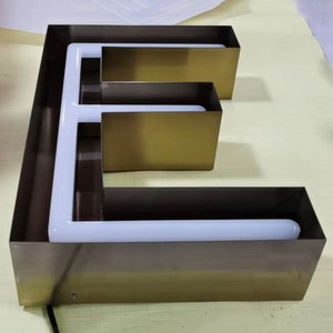 Custom 3D Metal Channel Letter Signs, LED Letters for Wall Decor, Neon ...