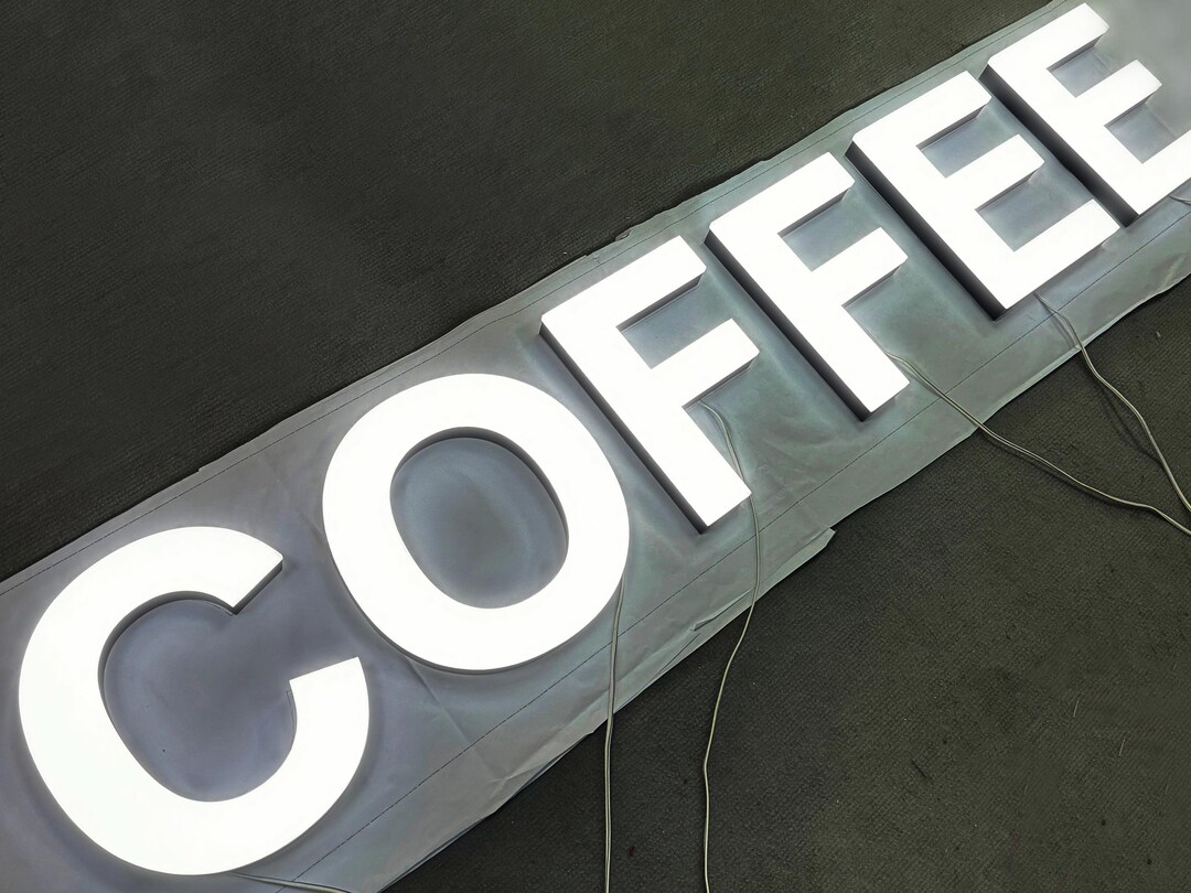 Custom 3D Metal Channel Letter Signs, LED Letters for Wall Decor, Neon ...