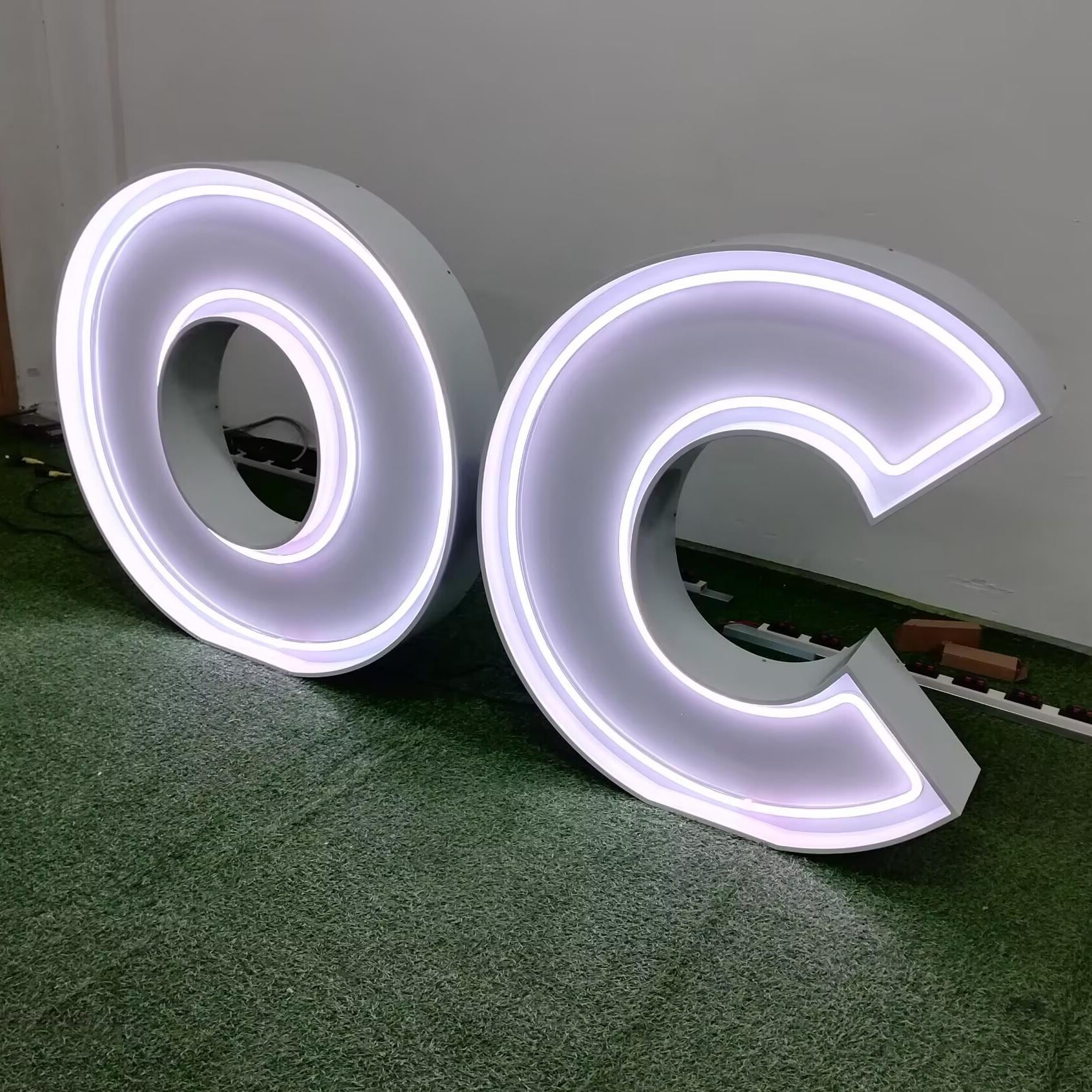 Neon Marquee Letters Giant Numbers Large Light up Sign Anniversary ...