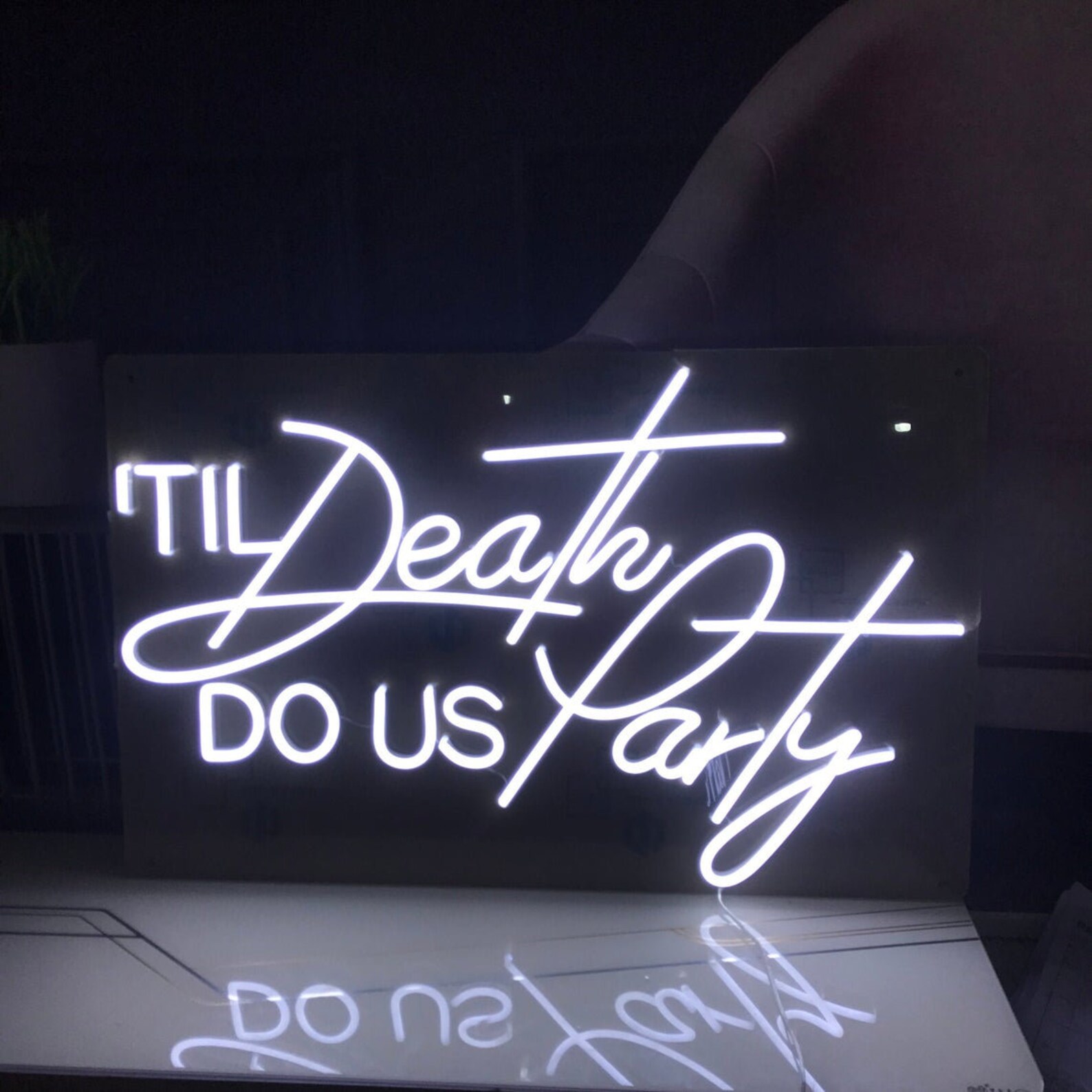 Til Death DO US Party Neon Sign Flex Led Text Neon Light Sign - Etsy