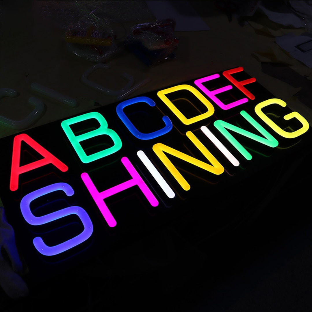 Acrylic Channel Letters Logo Sign, Custom 3D Illuminated Business ...