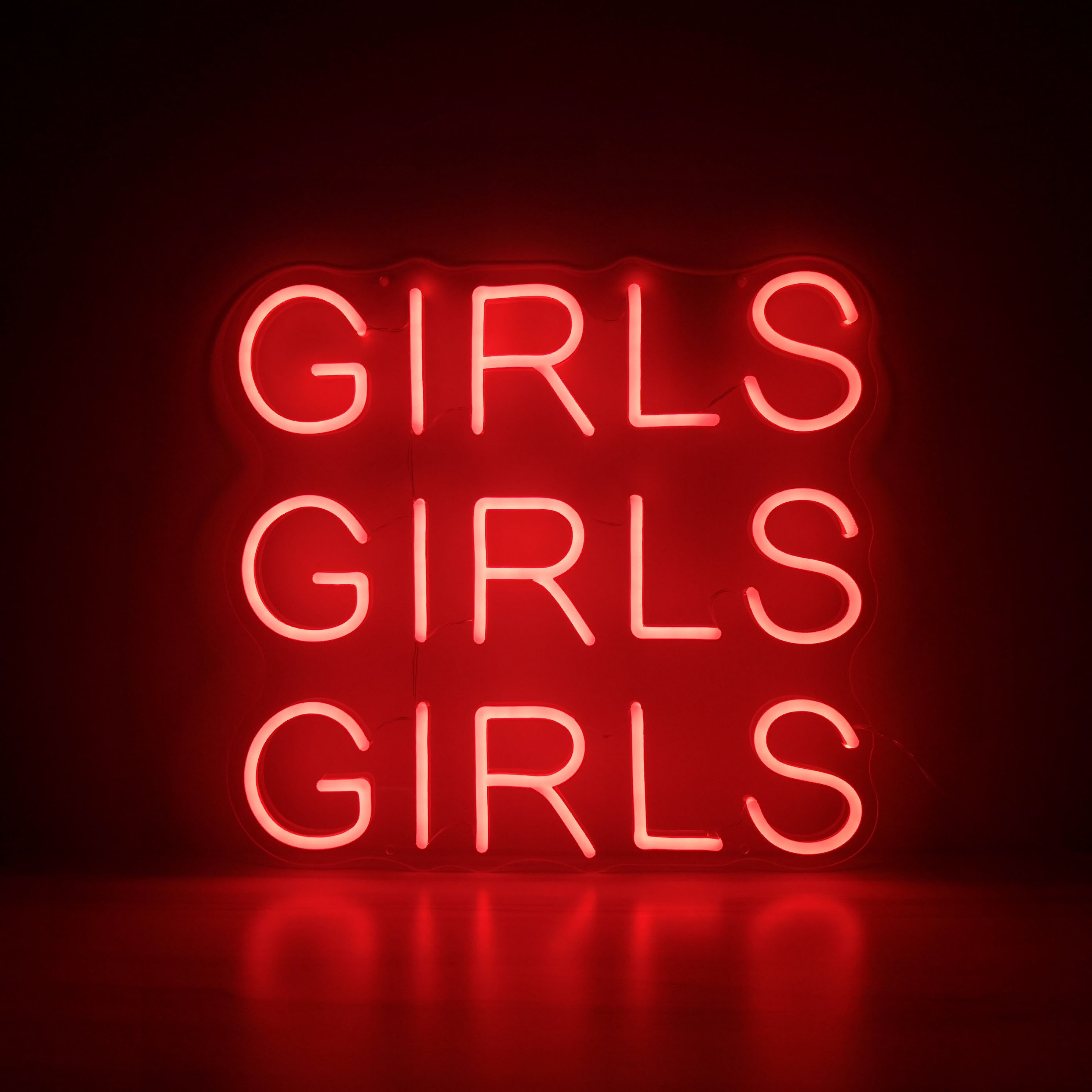 Wall Hangings Neon decorations Pink neon sign Girls Girls Girls neon ...