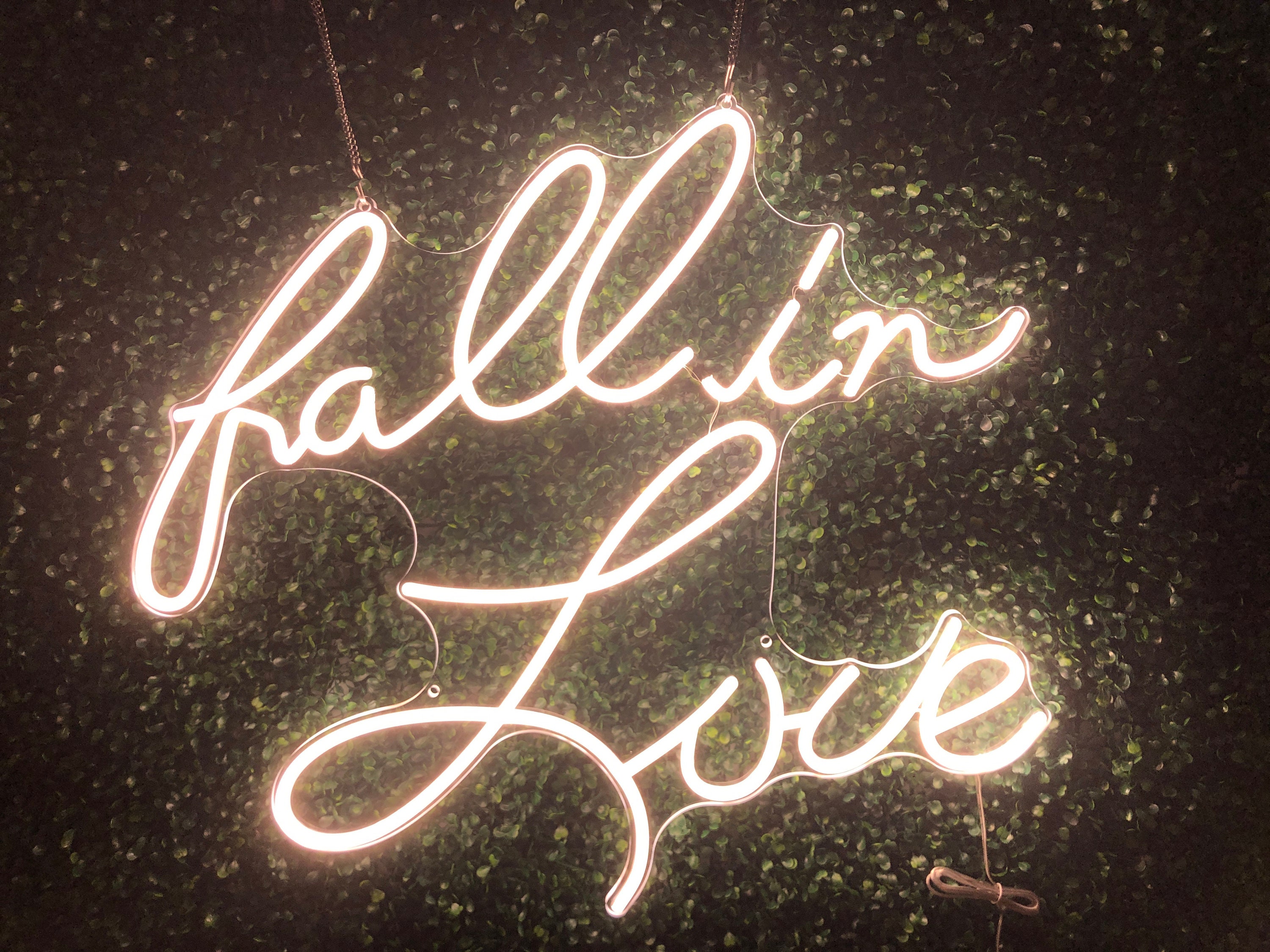 Fall in Love LED Neon Sign Wedding Bride Party Decoration - Etsy