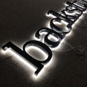 3D Metal Laser Cut Out Sign, Business Logo Illuminated Sign, Company ...