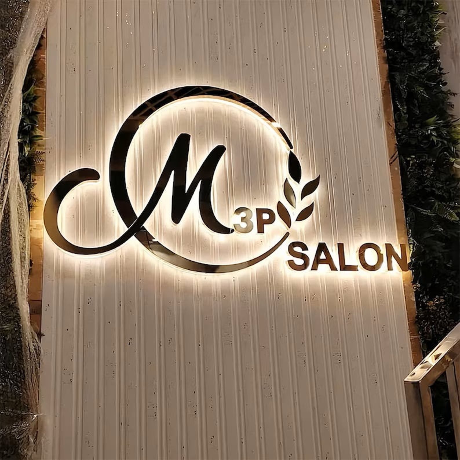3D Backlit Business Signs, Light up Logo Sign, Illuminated 3D Metal ...