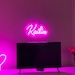 Custom Neon Sign Kids Name Family Name Custom Flex Led Neon Light Baby ...
