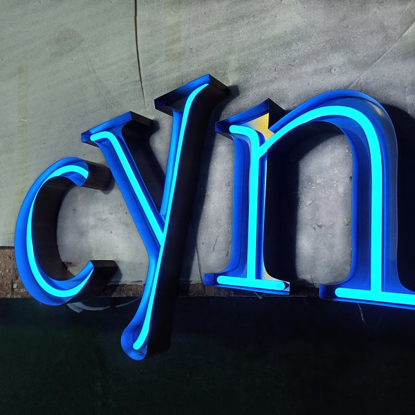 Neon Letters - Etsy