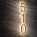 LED House Numbers, Solar Powered Address Sign, Light up House Number ...