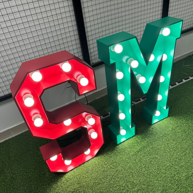 Large Light up Numbers - Etsy