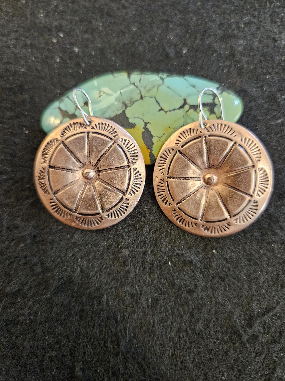 NEW: Copper Concho Earrings - Etsy