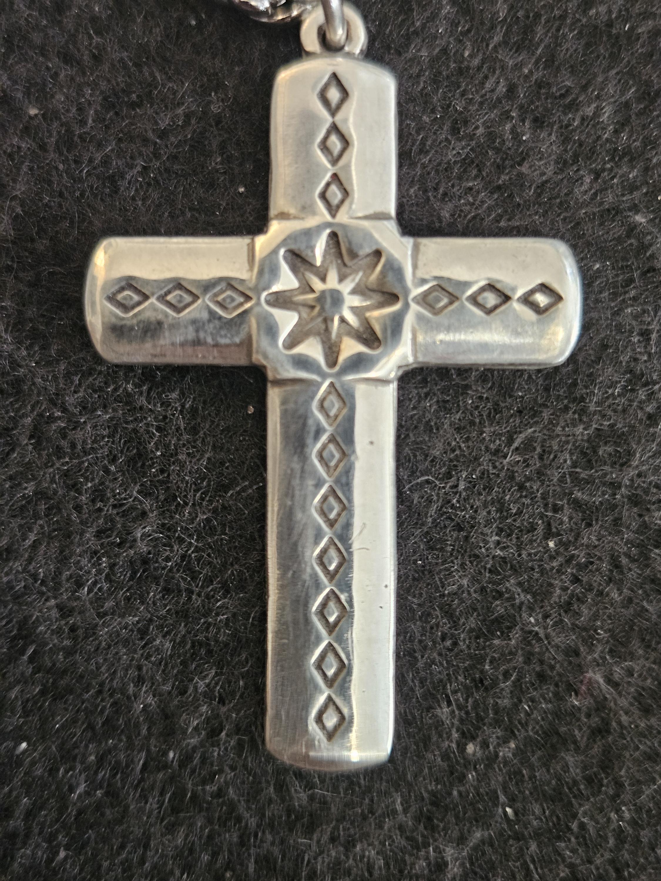NEW: Hand-made .925 Silver Star Cross - Etsy