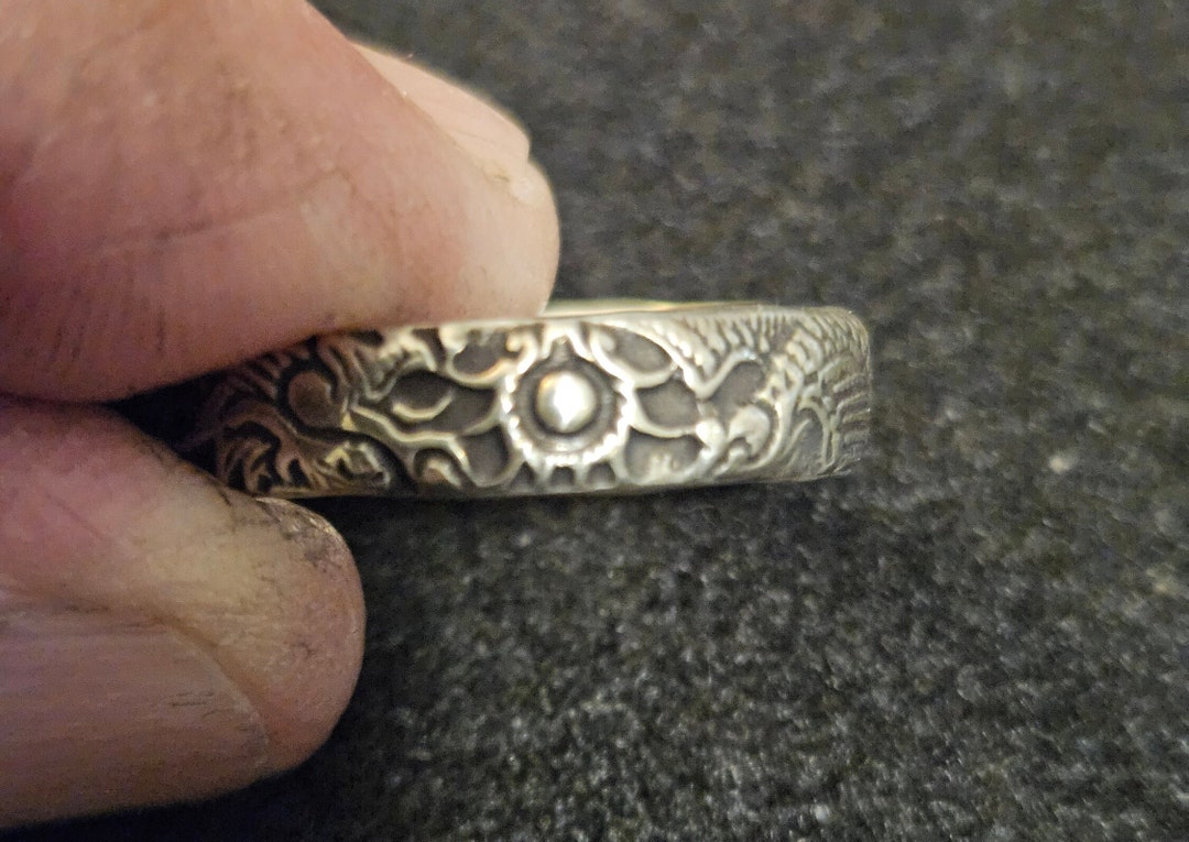 Hand-made Year of the Dragon .999 Fine Silver Ring - Etsy