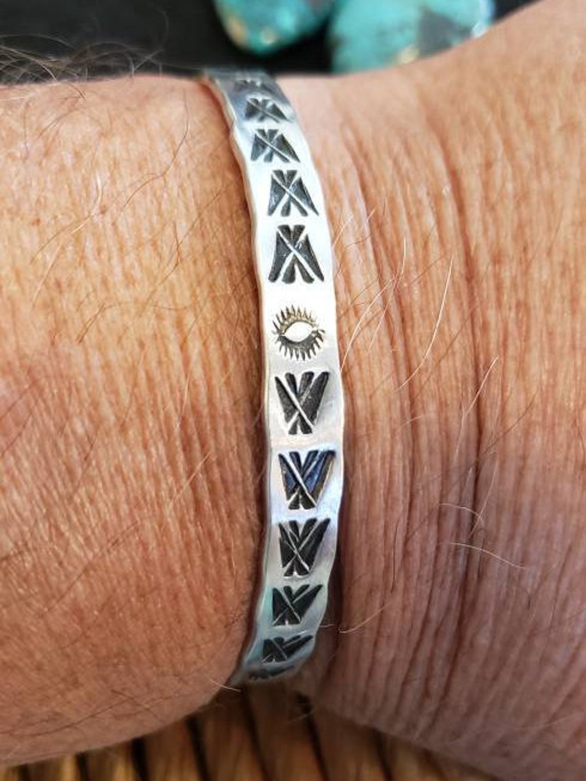 Beautiful Handcrafted Navajo Style Hand-stamped Cuff (best Seller) - Etsy
