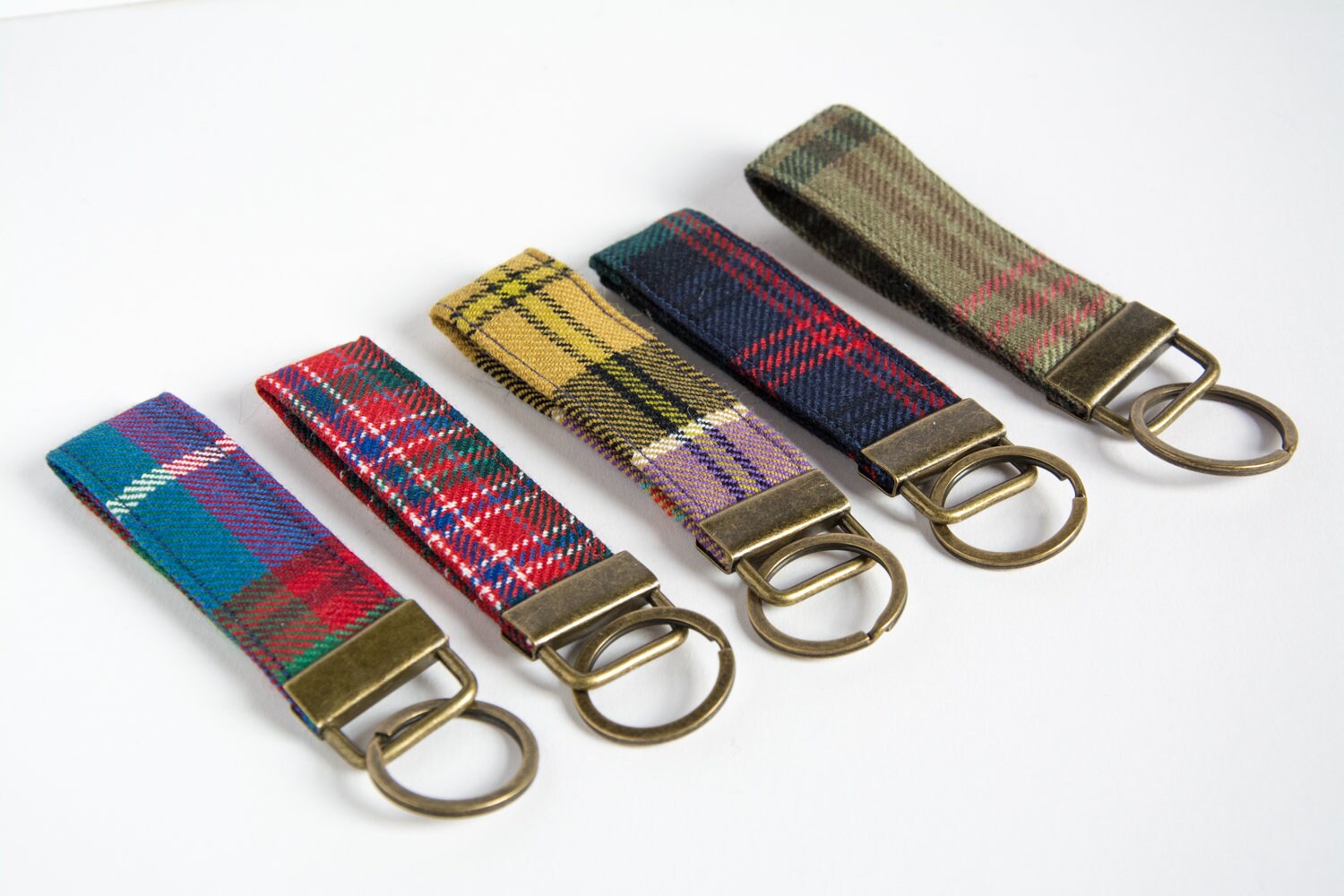 Bespoke Scottish Tartan Key Fob Bespoke Tartan Key Ring - Etsy