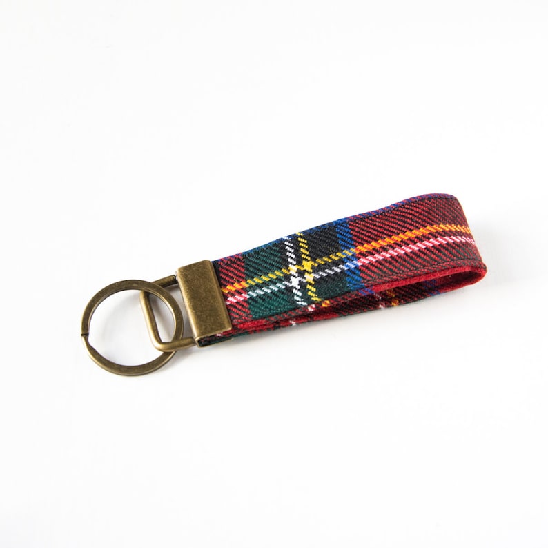 Bespoke Scottish Tartan Key Fob Bespoke Tartan Key Ring - Etsy
