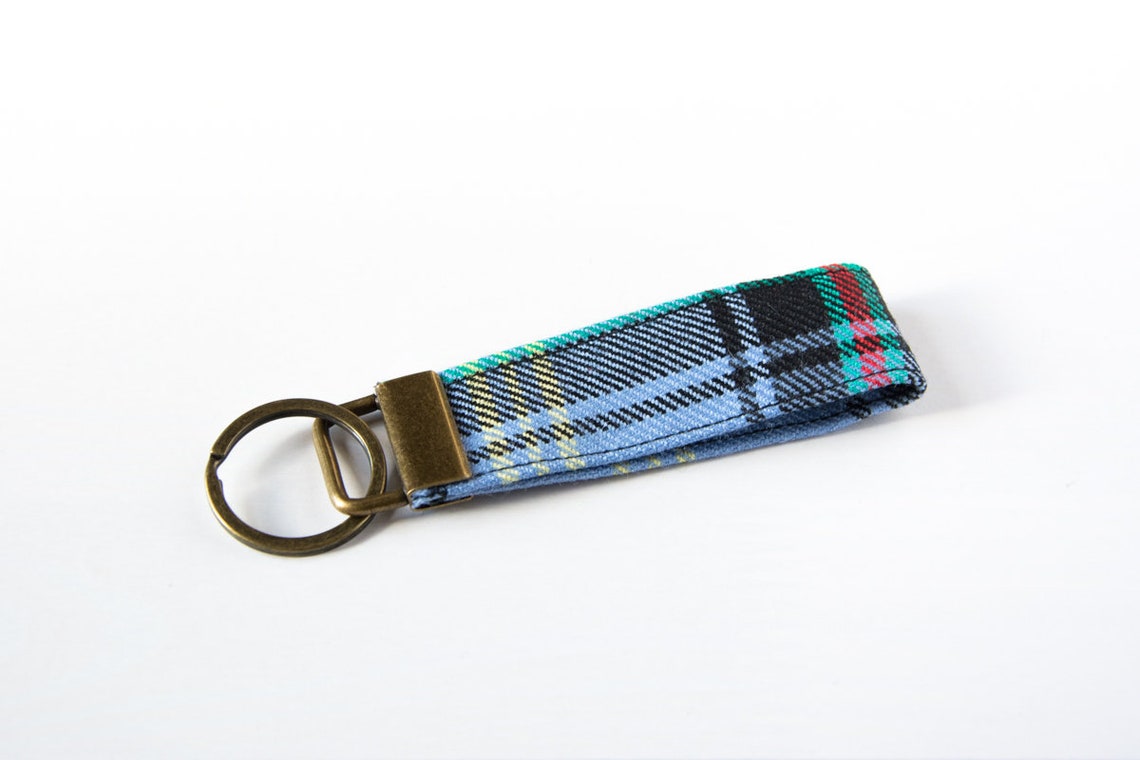 Bespoke Scottish Tartan Key Fob Bespoke Tartan Key Ring - Etsy