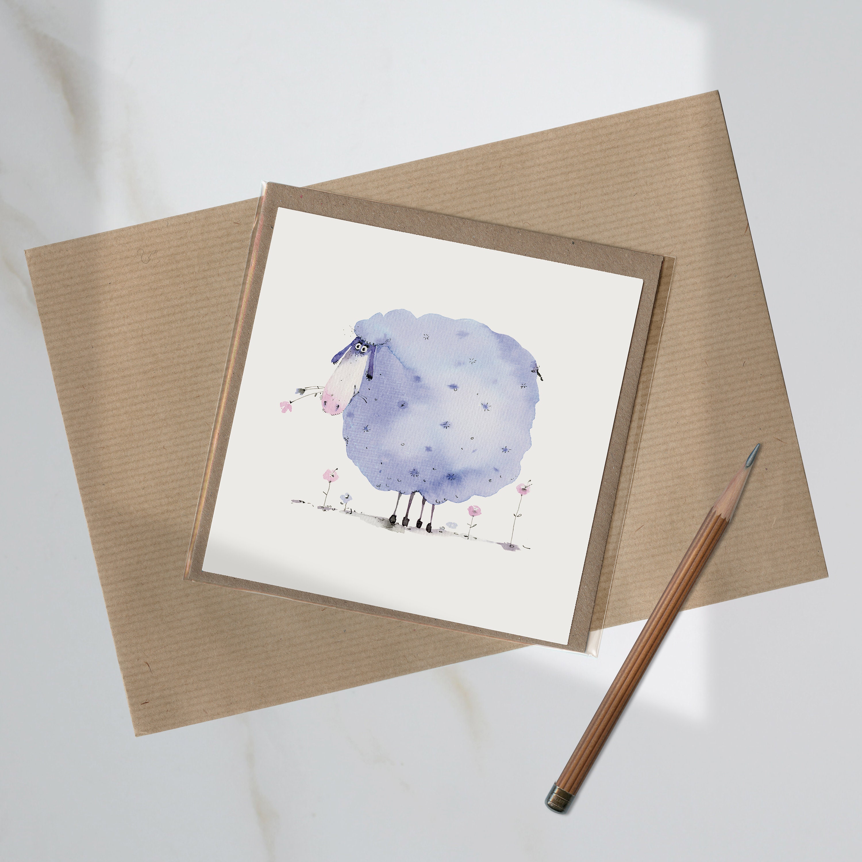 Handmade Postcard on Premium Paper. Delicate Watercolor - Etsy