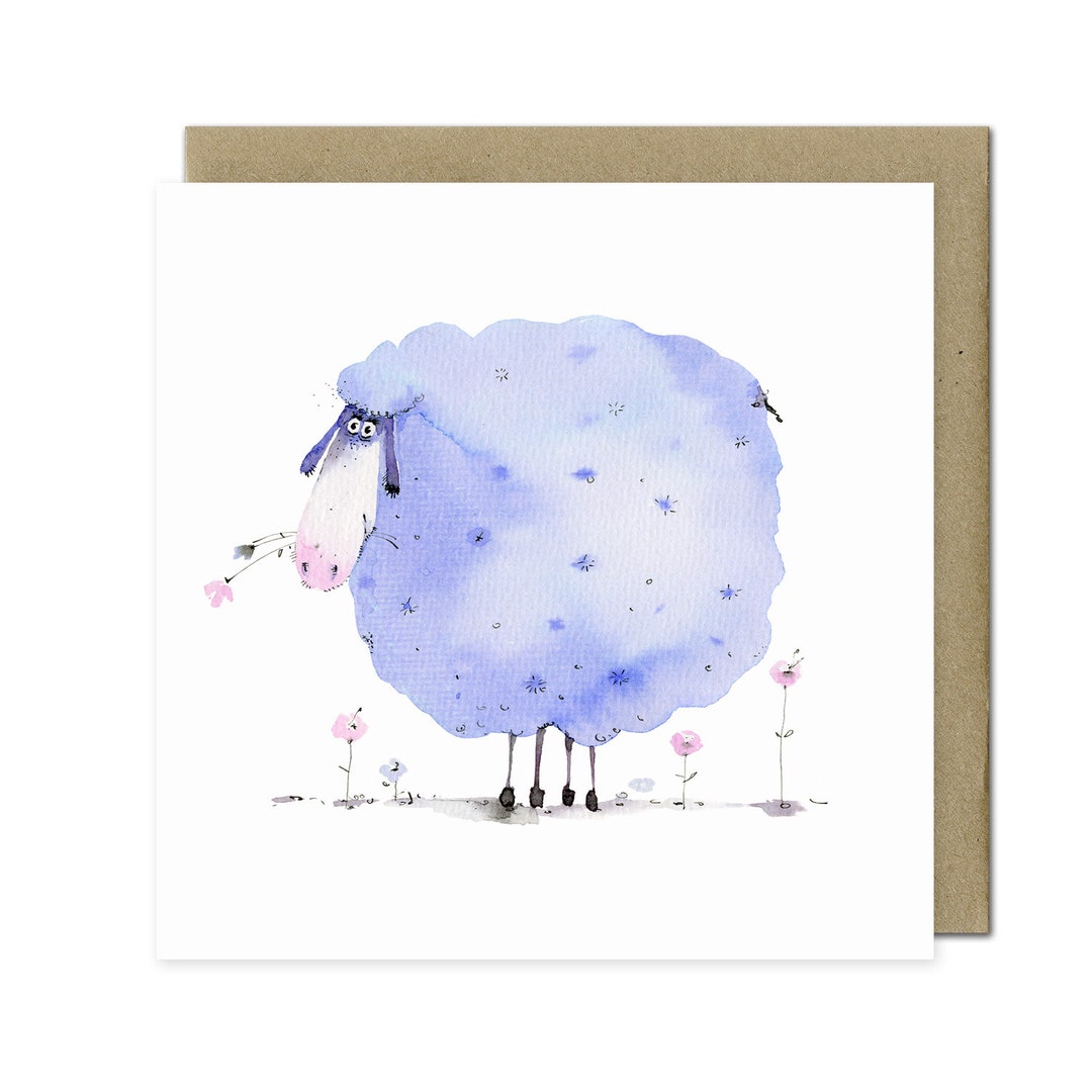 Handmade Postcard on Premium Paper. Delicate Watercolor - Etsy
