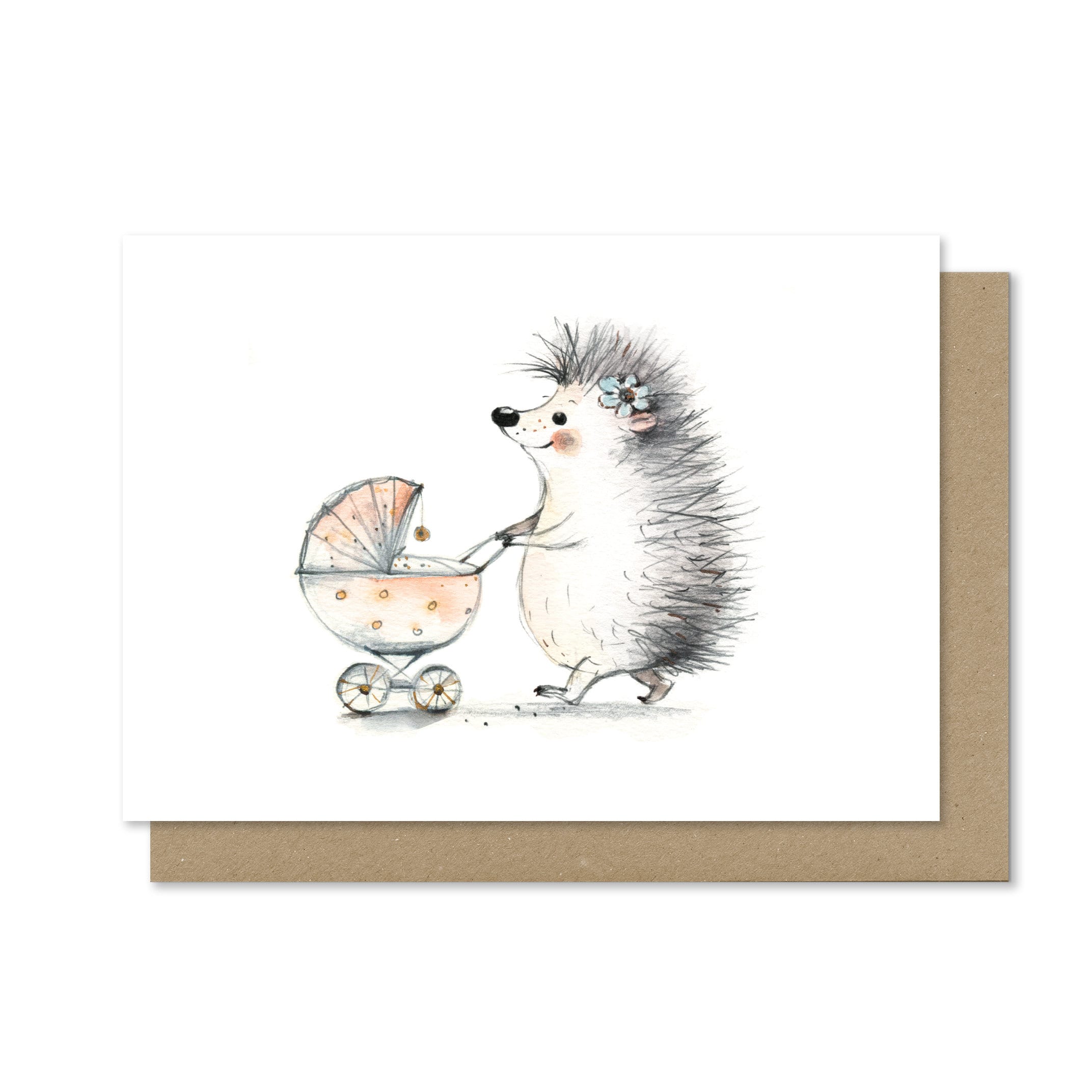 Handmade Postcard on Premium Paper. Original Gift. Mother With - Etsy