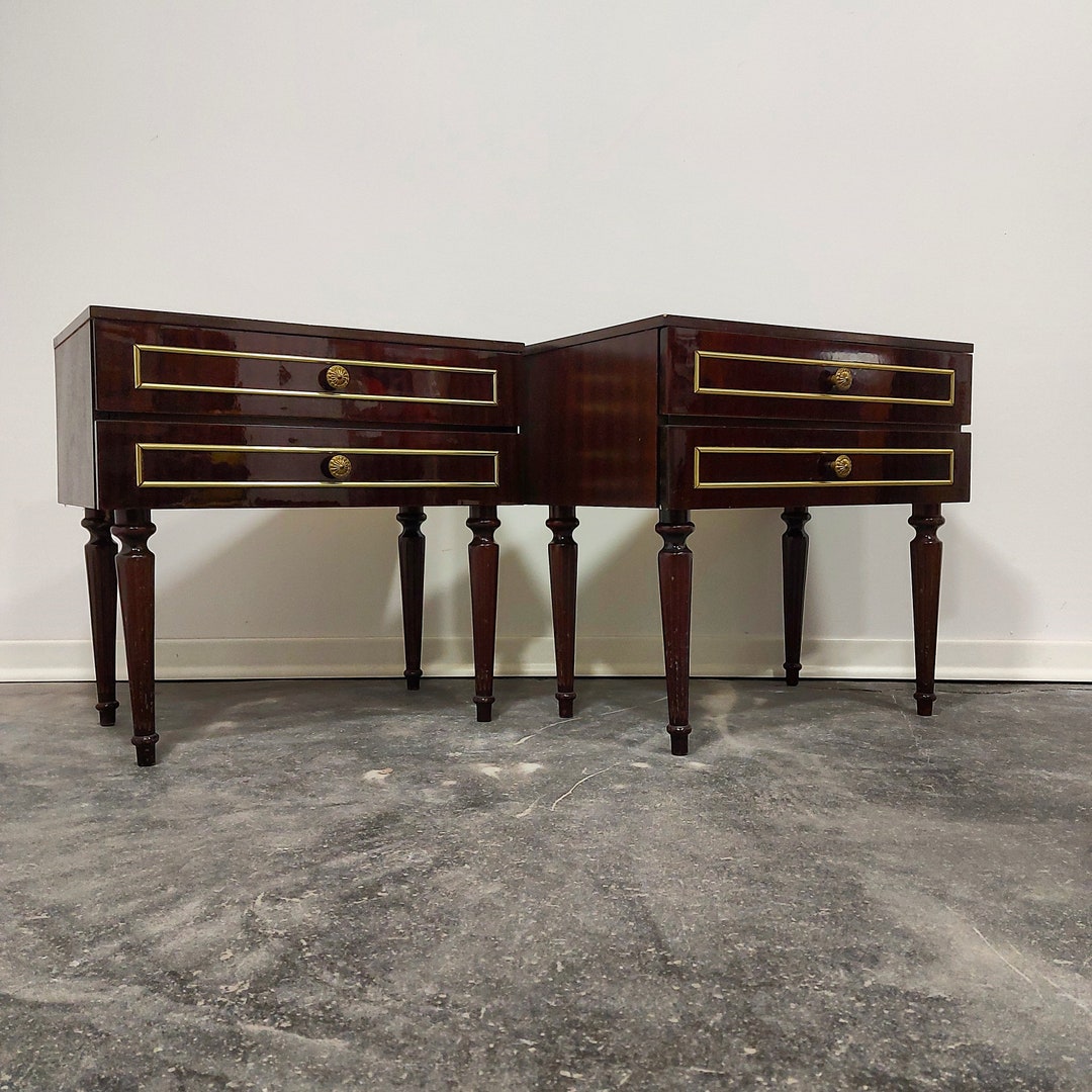 Bedside Table 1990s by Meblo Pair - Etsy
