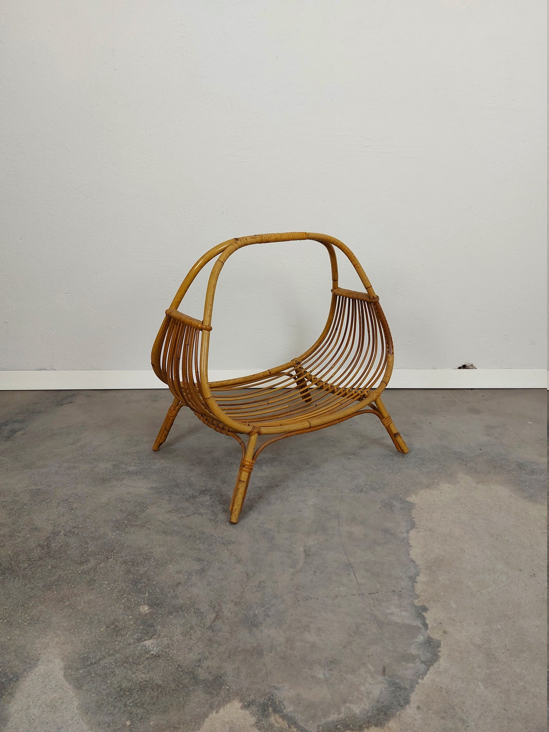 Bamboo Magazine Rack - Etsy