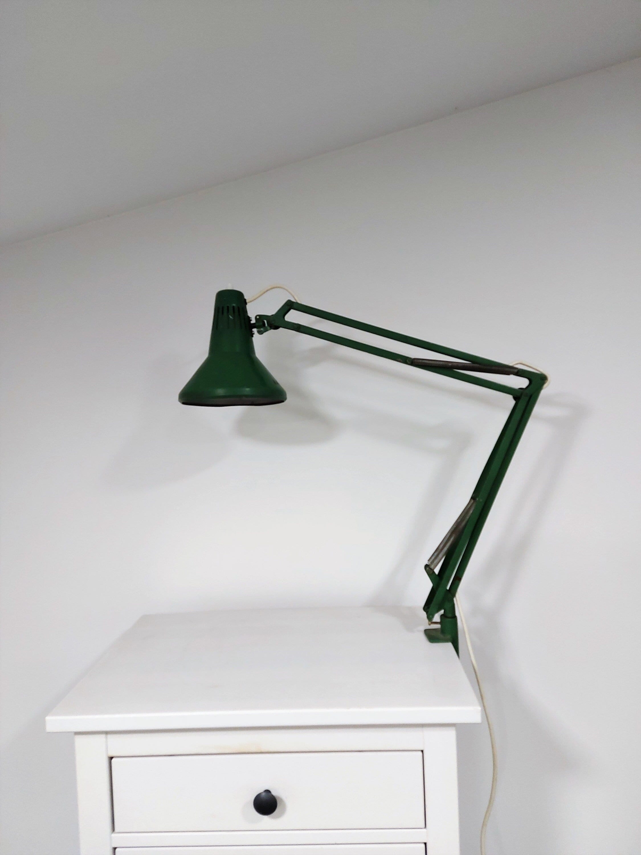 Architect Adjustable Green Swing-arm Desk Lamp, 1970s - Etsy