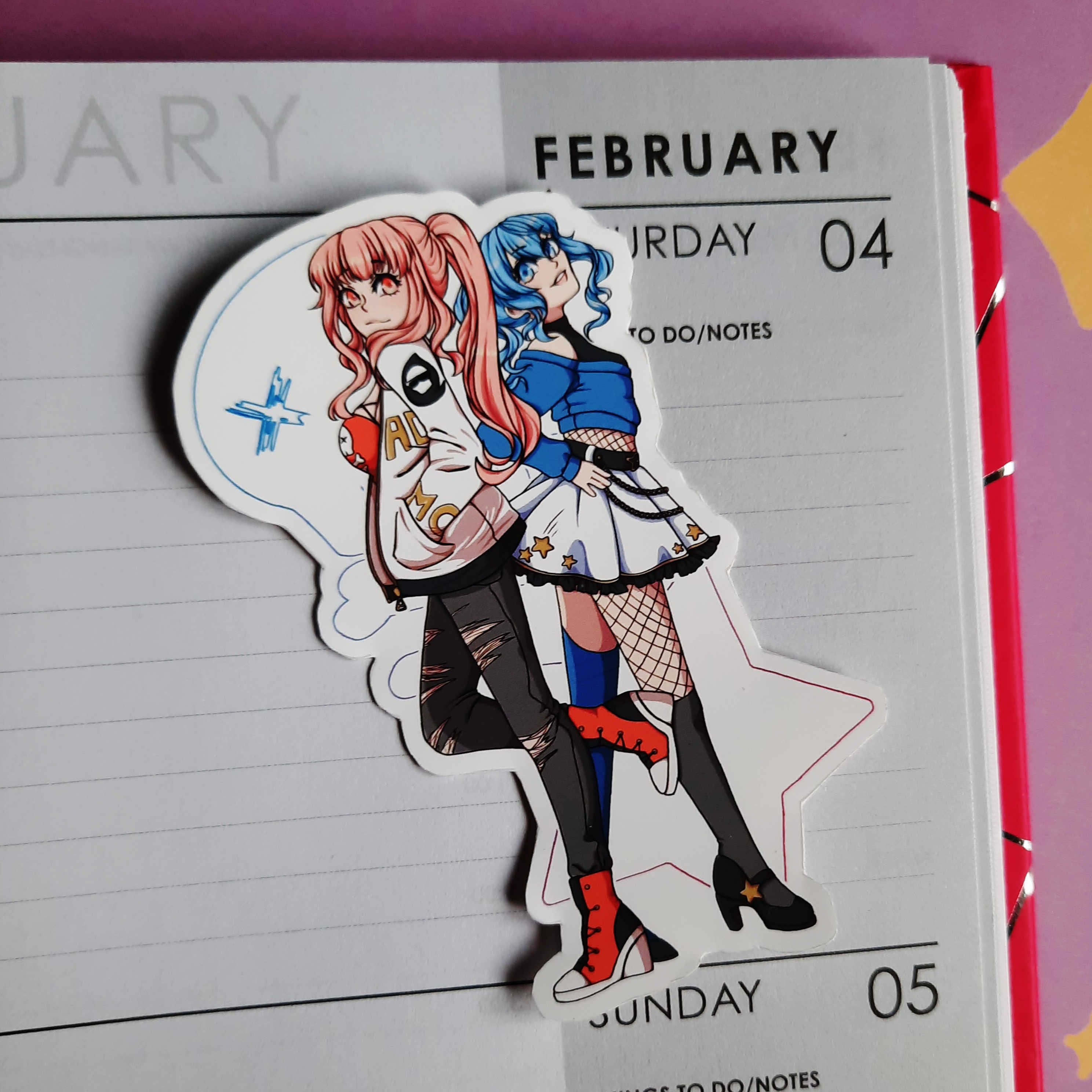 Death Star Suisei Hoshimachi and Calliope Mori Hololive Vinyl Sticker ...