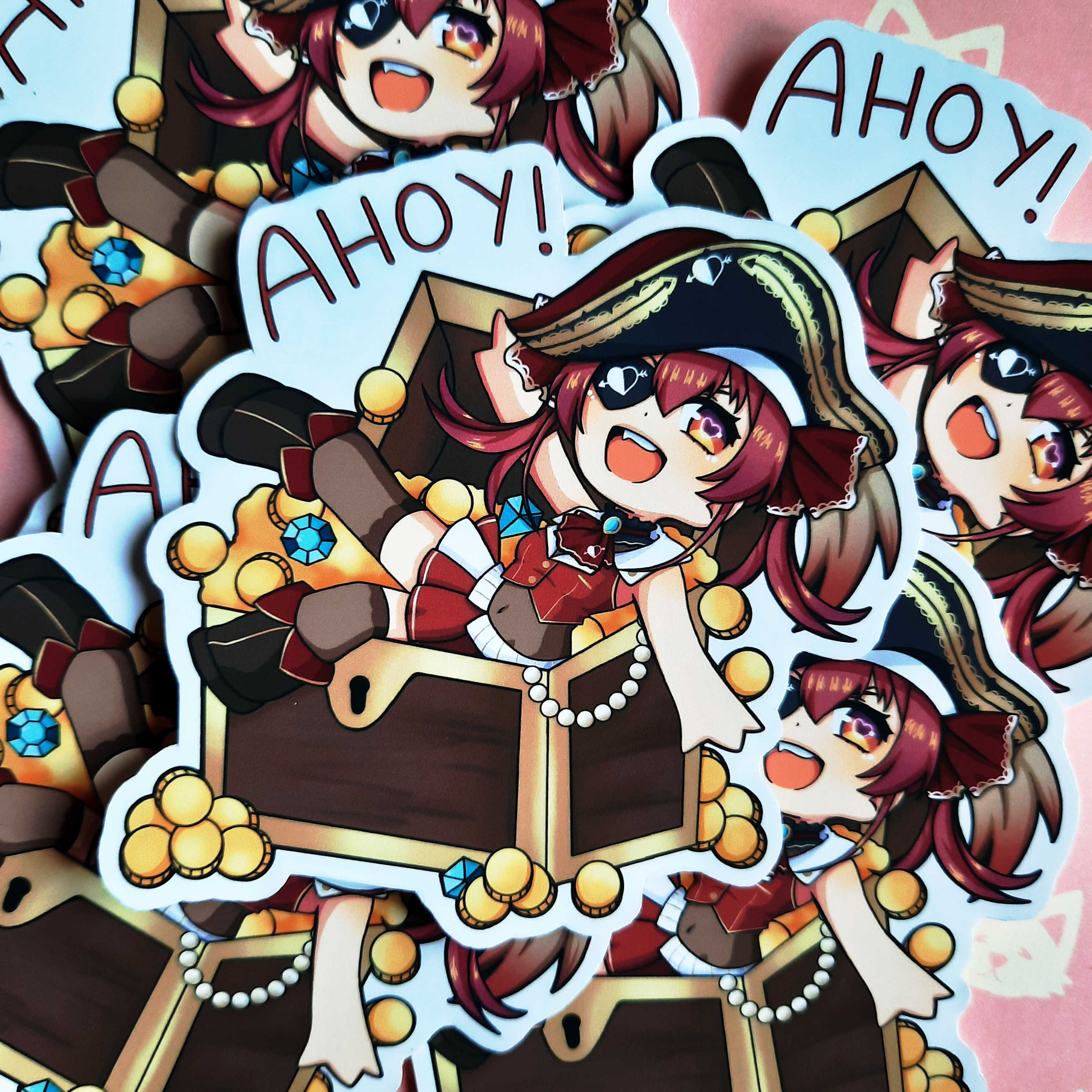 Houshou Marine Ahoy Hololive Vinyl Stickers - Etsy