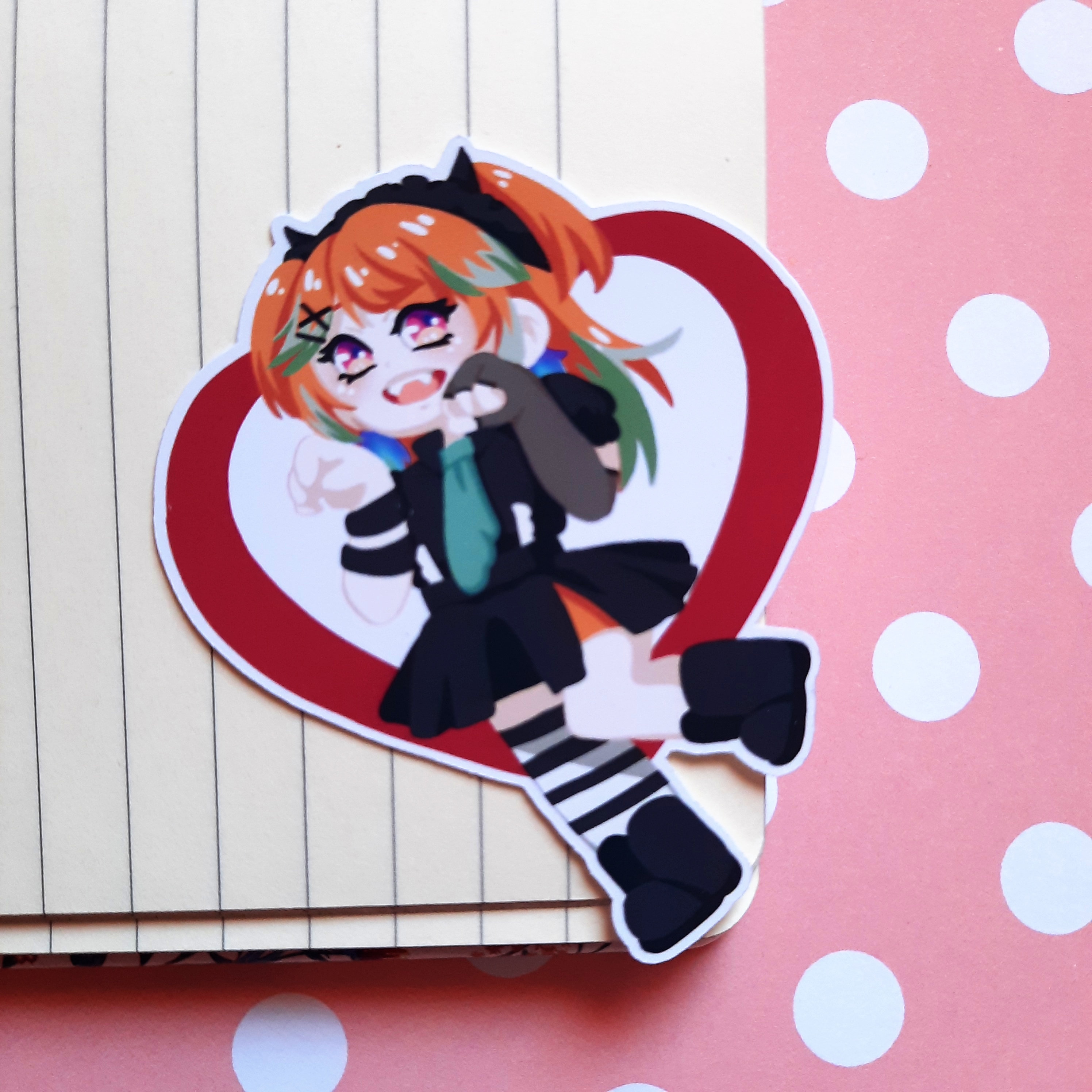 Hololive EN Myth Takanashi Kiara Cover Inspired Kawaii Vinyl Stickers ...
