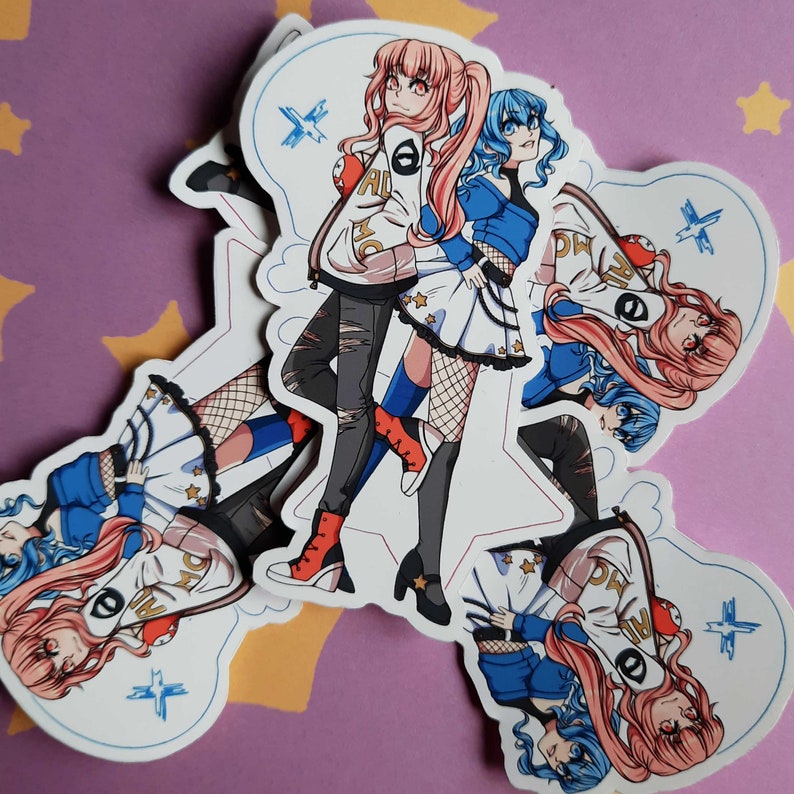 Death Star Suisei Hoshimachi and Calliope Mori Hololive Vinyl Sticker ...