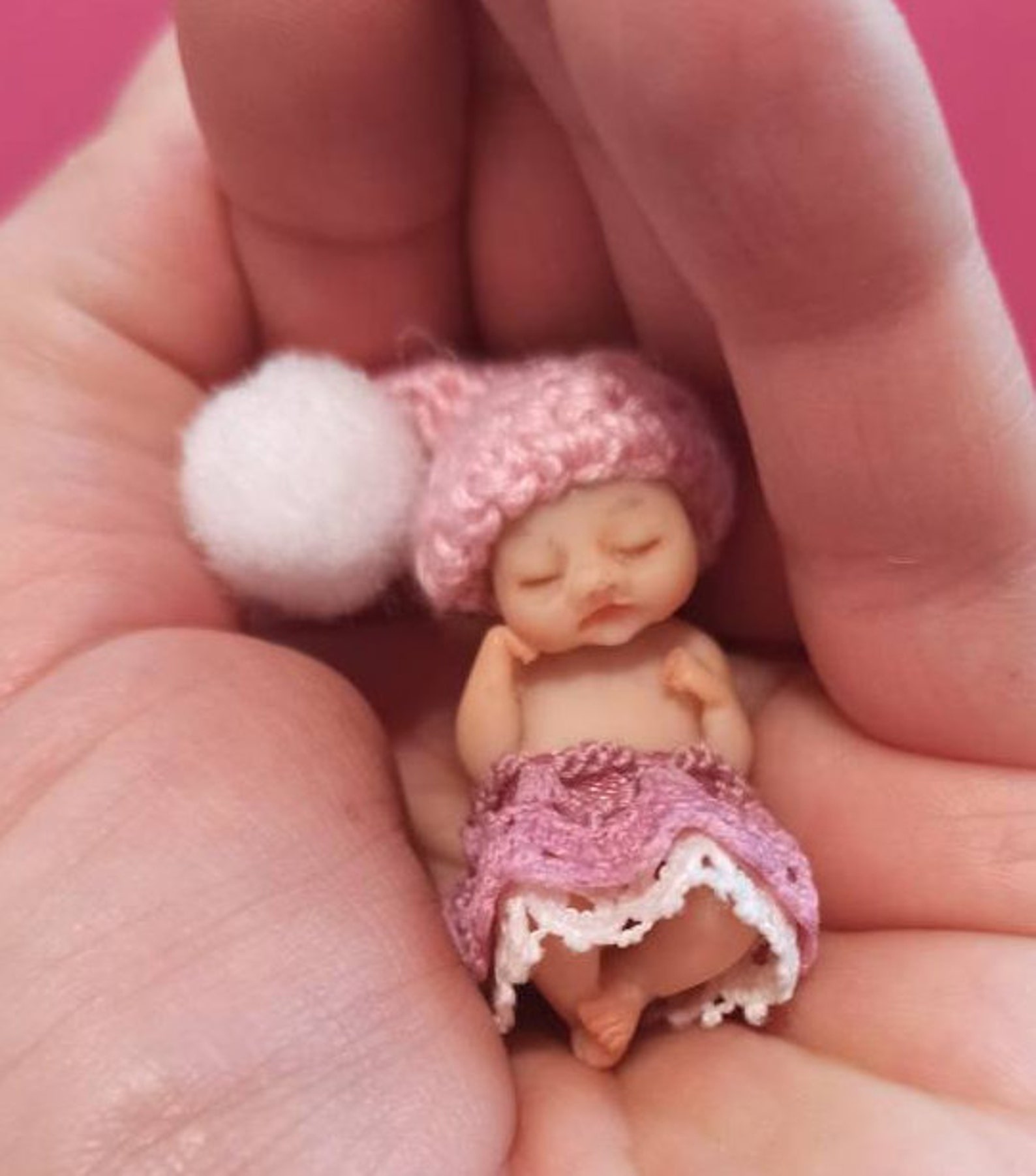 Polymer Clay Babies Micro Mini Baby Girl SIZE 1.5 Gift - Etsy
