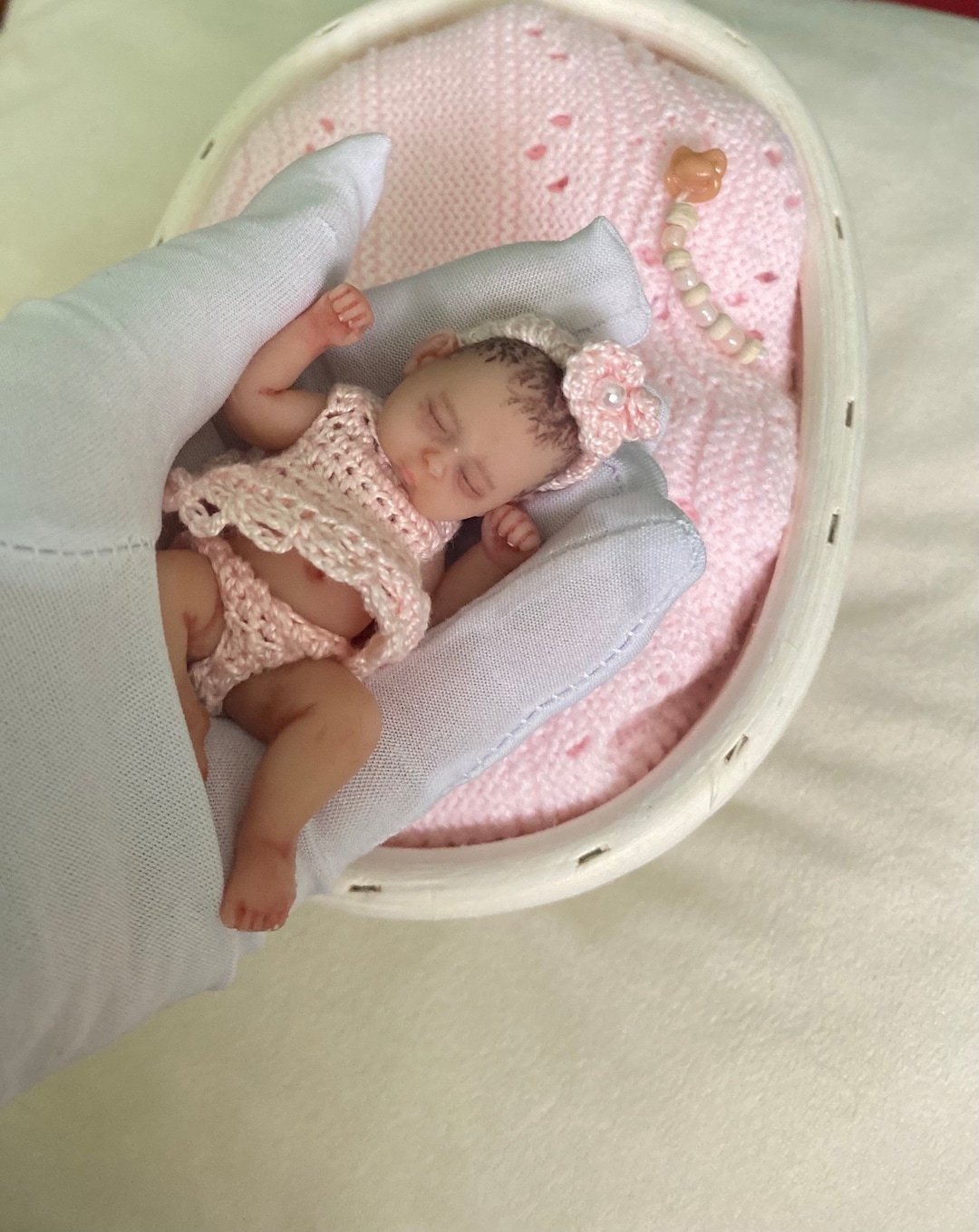 Mini Silicone Baby Girl 8.5cm 3.4 In Full Silicone Baby, Newborn Doll ...