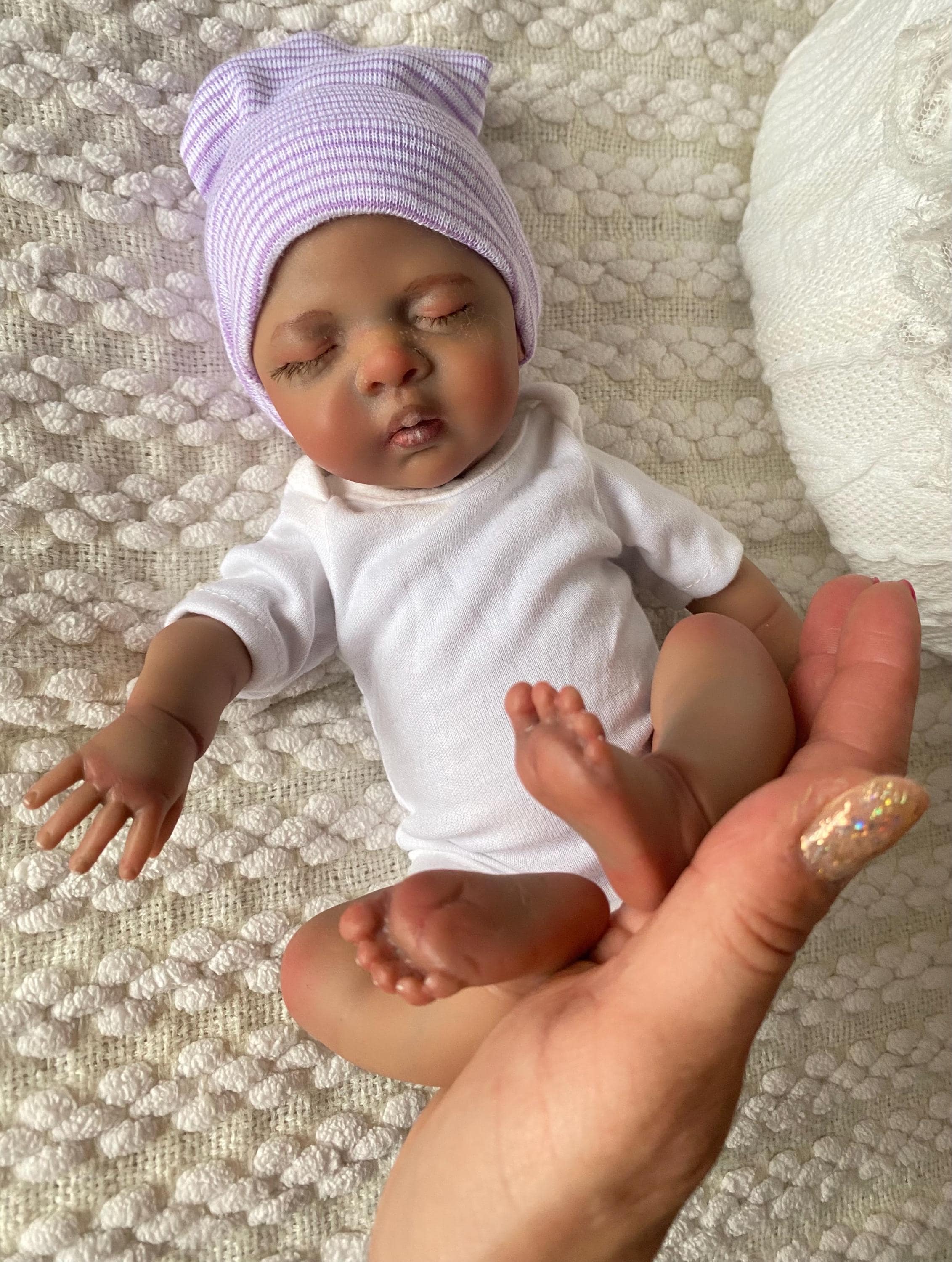 13-inch Platinum Silicone African American Reborn Baby, Full Body - Etsy