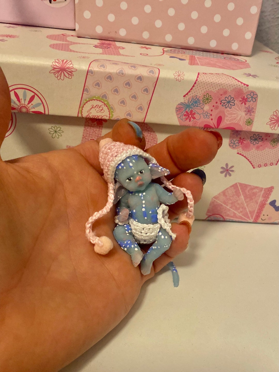 Mini Baby TROLL Silicone Platinum 2.4 Mini Baby Avatar - Etsy