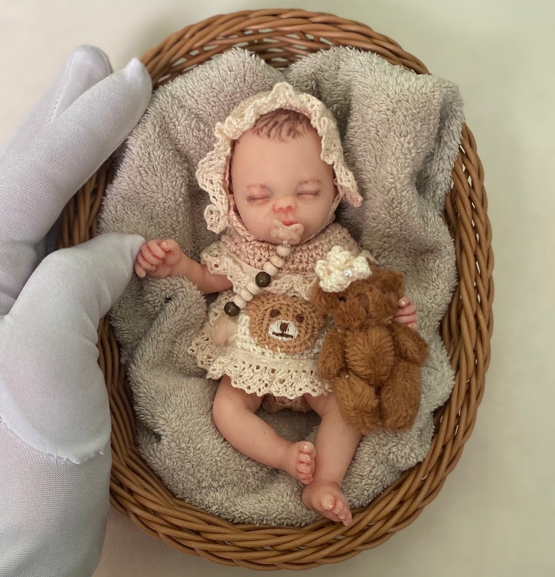 Mini Silicone Baby Doll Girl 5 Inch, Full Body Silicone - Etsy