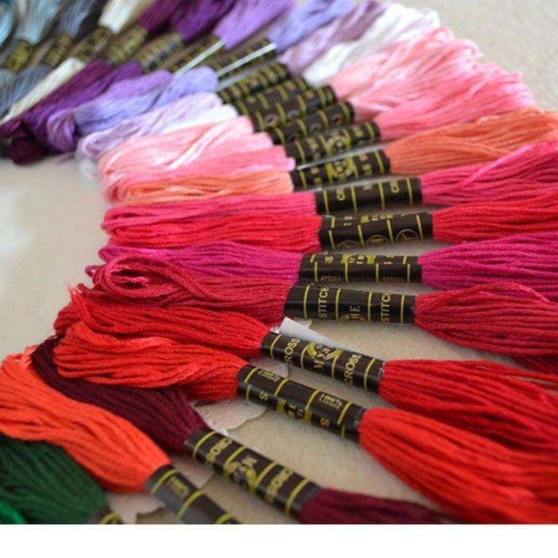 12/24/36/50/100pcs Colorful Cross Stitch Thread Hand Embroidery Sewing ...