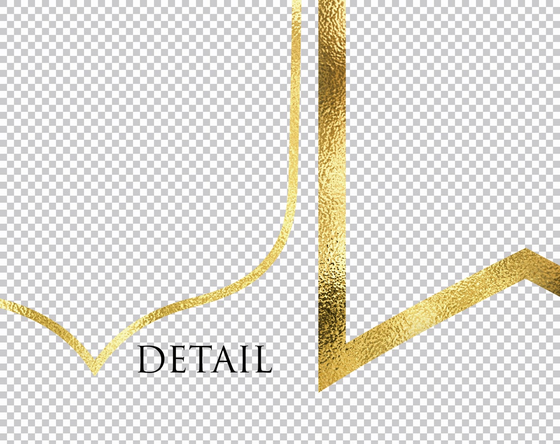 16 PNG Gold Fancy Flag Shapes Digital Pack Instant Download - Etsy