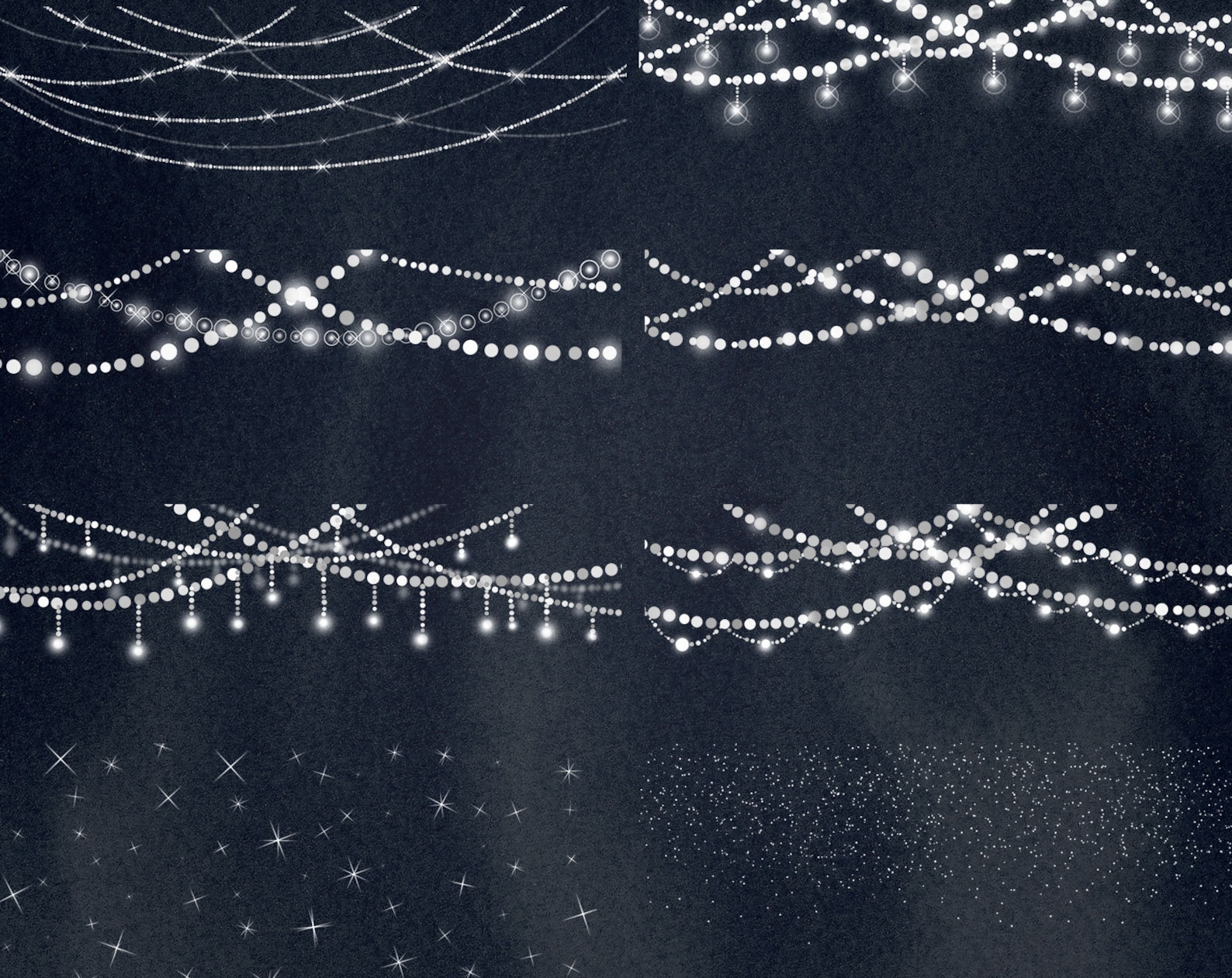 14 Digital String Lights Overlay Party Lights Sparkling - Etsy