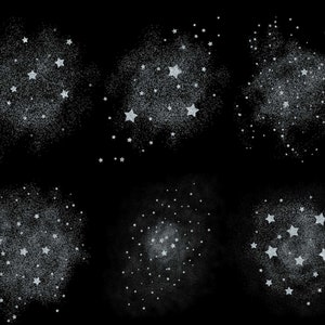 16 PNG Digital Silver Stardust, Instant Download, Design Elements, Clip ...